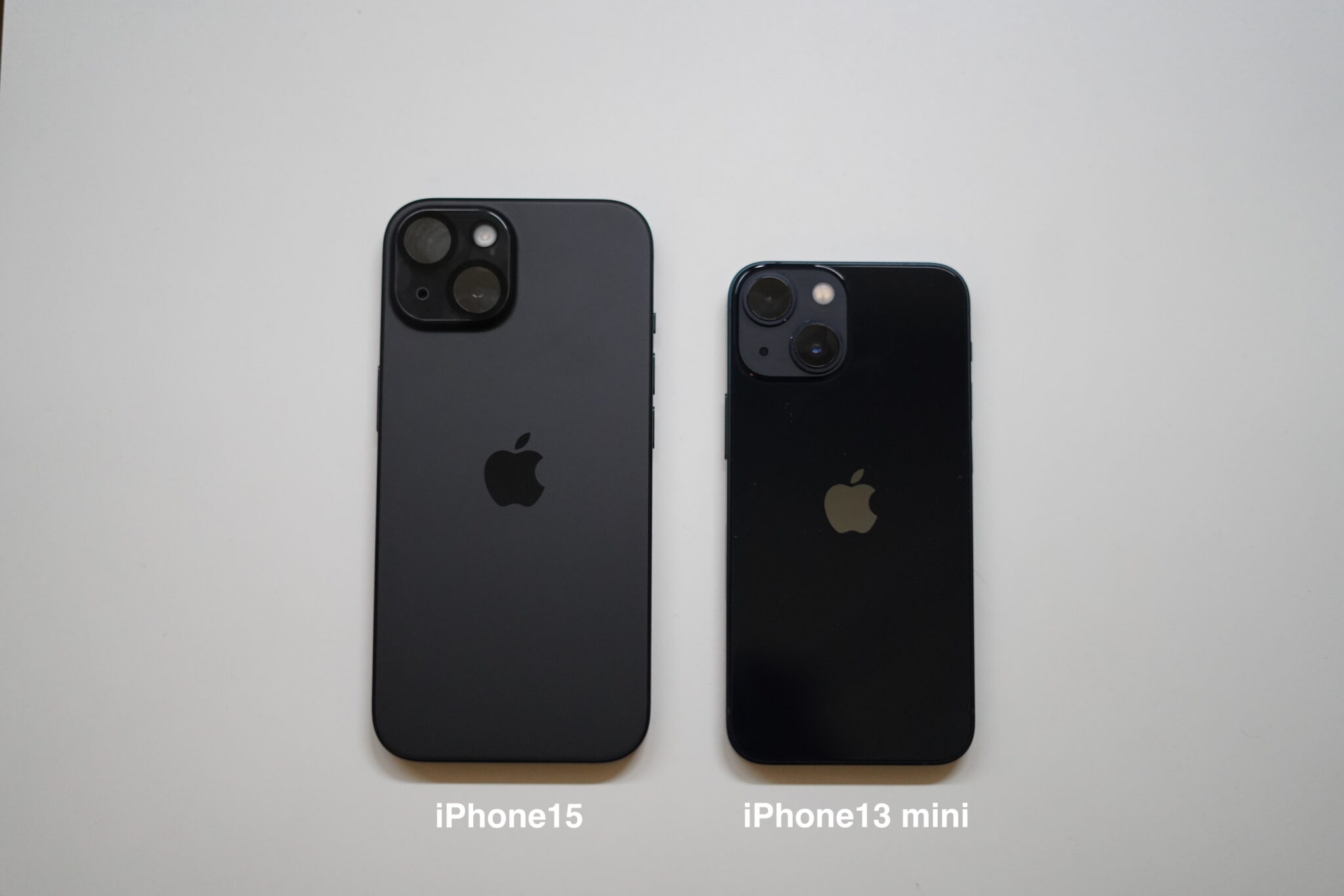 iPhone13 miniとiPhone15を比較！サイズ感は？機能差は？おすすめは？の巻